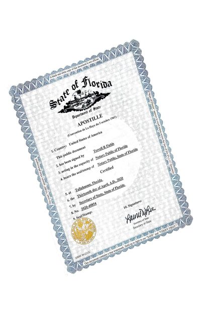 Apostille FBI Background Check in Florida - Apostille of US documents